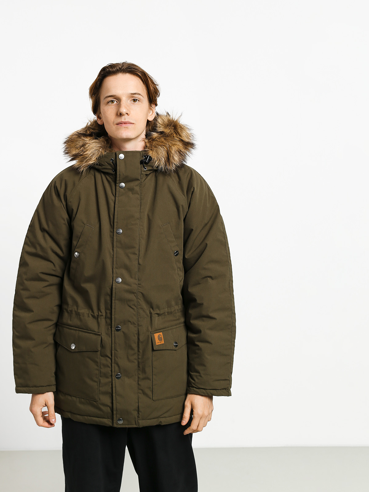 Geacă Carhartt WIP Trapper Parka (cypress/black)