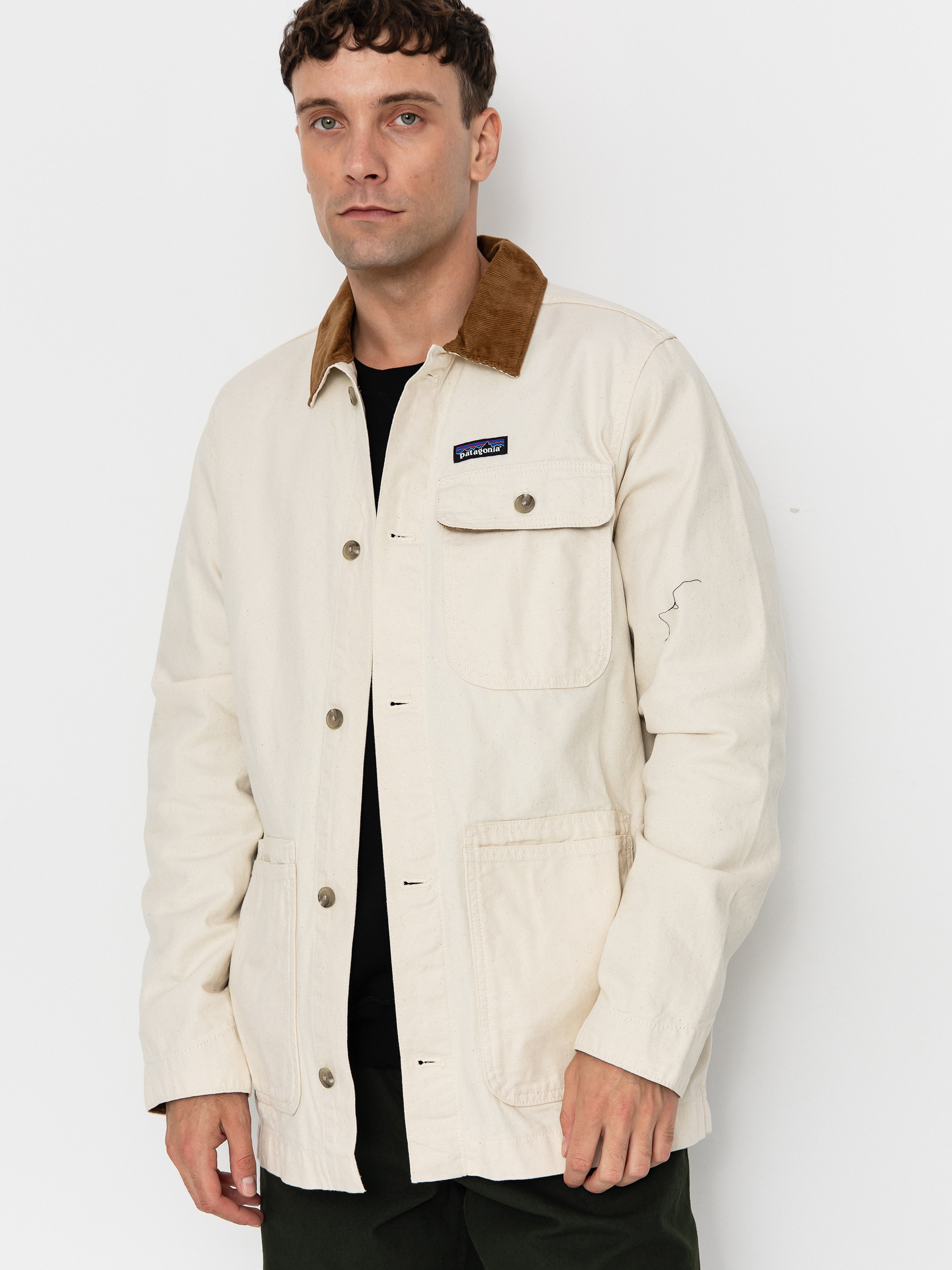Geacă Patagonia Point Reyes Canvas - alb (undyed natural)